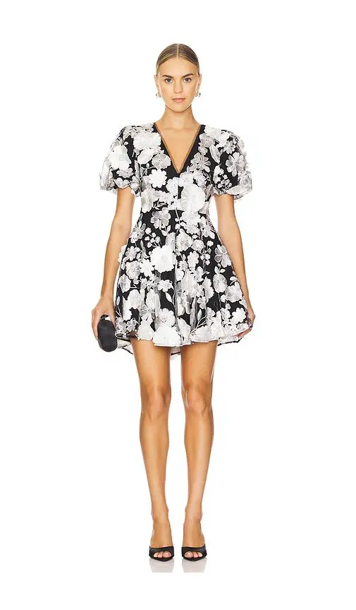 Elliatt Selene Mini Dress In Black & White - 56% Off | Editorialist
