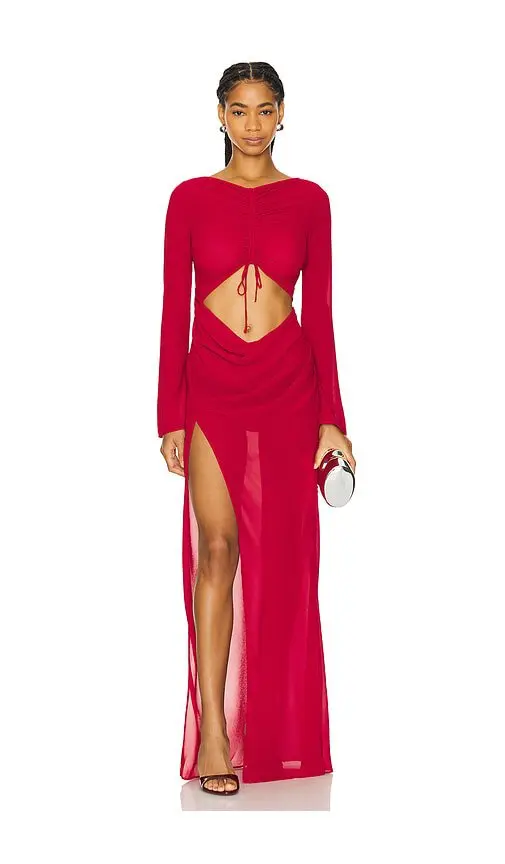 CAMILA COELHO Rain Maxi Dress - Red