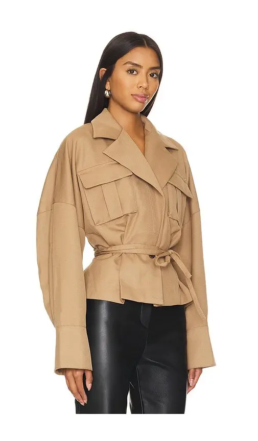 CAMILA COELHO Mari Jacket - Dark Taupe