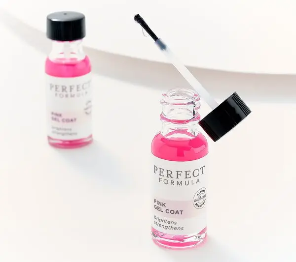 PERFECT FORMULA Pink Gel Coat Nail Treatment Duo - One-color