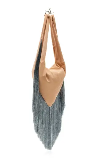 Françoise Exclusive Push Medium Fringed Suede Shoulder Bag