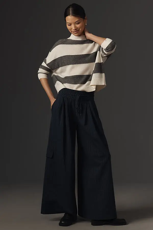 Maeve Wide-leg Menswear Pants