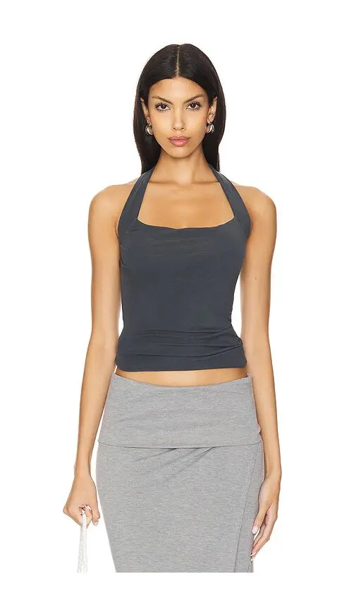 GEEL Isabelle Halter Top - Grey