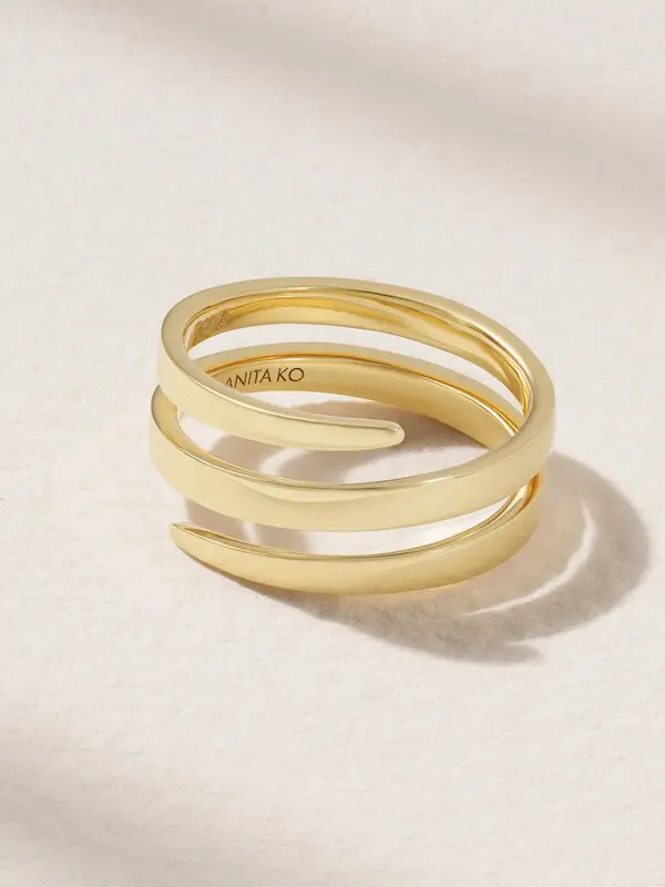 ANITA KO Coil 18-karat Pinky Ring - Gold