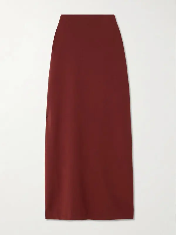 Loulou De Saison Samos Stretch-wool Maxi Skirt