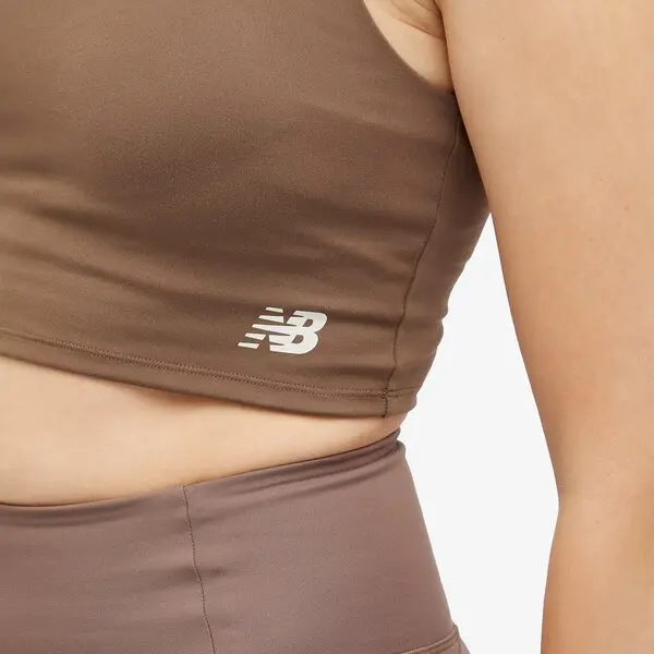 NEW BALANCE Soft Bra Top - Dark Mushroom