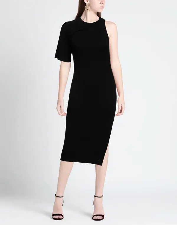 COURREGES Midi Bodycon Ribbed-knit Dress