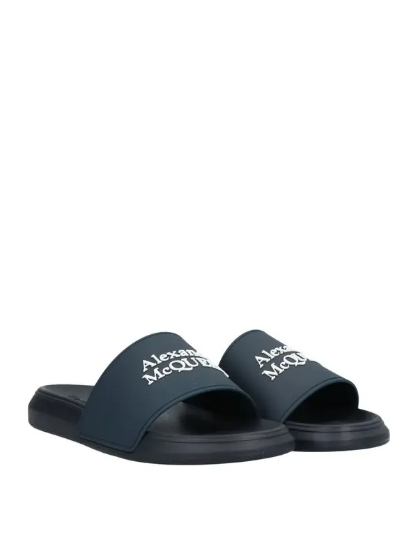 Alexander McQueen Pool Slides - Midnight Blue