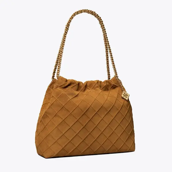 Tory Burch Fleming Soft Suede Hobo Bag