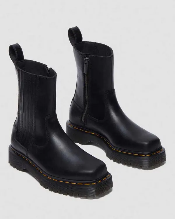 Dr. Martens Amaayah Lo Leather Boots - Black