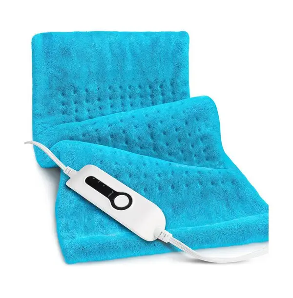 COWIN Electric Heating Pad Double Sided Machine Washable 12"x24 - Light Blue