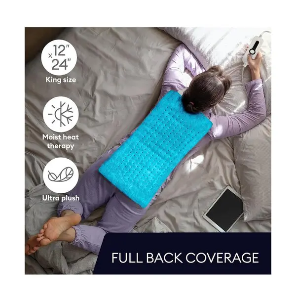 COWIN Electric Heating Pad Double Sided Machine Washable 12"x24