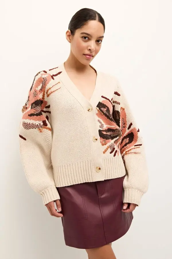 MARIE OLIVER Calister Cardigan - Firebird