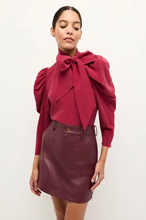 MARIE OLIVER Gabriella Blouse - Garnet