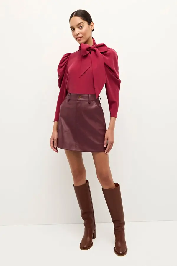 MARIE OLIVER Gabriella Blouse - Garnet
