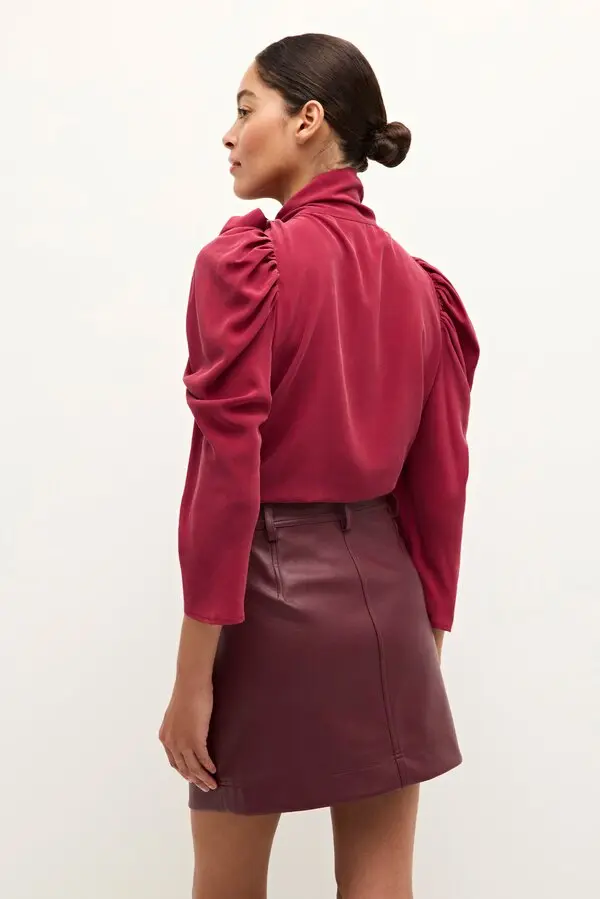 MARIE OLIVER Gabriella Blouse - Garnet