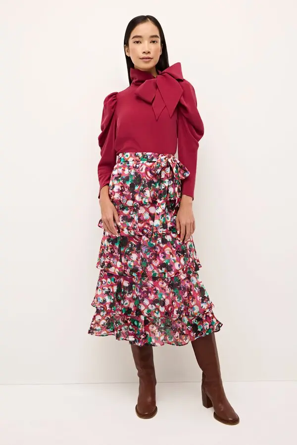 MARIE OLIVER Gabriella Blouse - Garnet