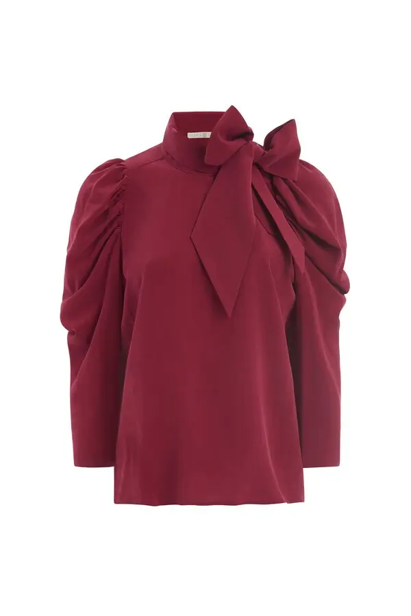 MARIE OLIVER Gabriella Blouse - Garnet