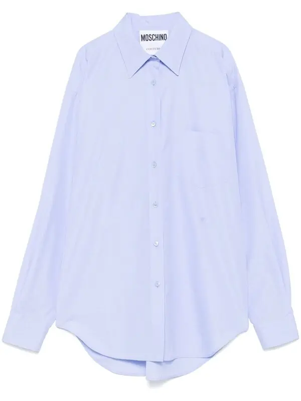 Moschino Embroidered Shirt - Blue