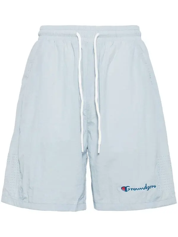GROUND ZERO Logo-print Shorts