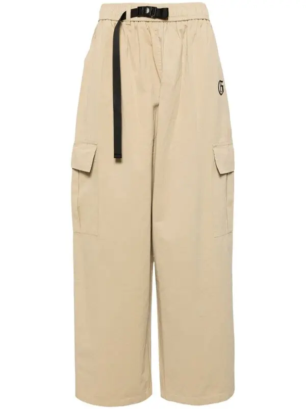 GROUND ZERO Logo-print Cargo Trousers