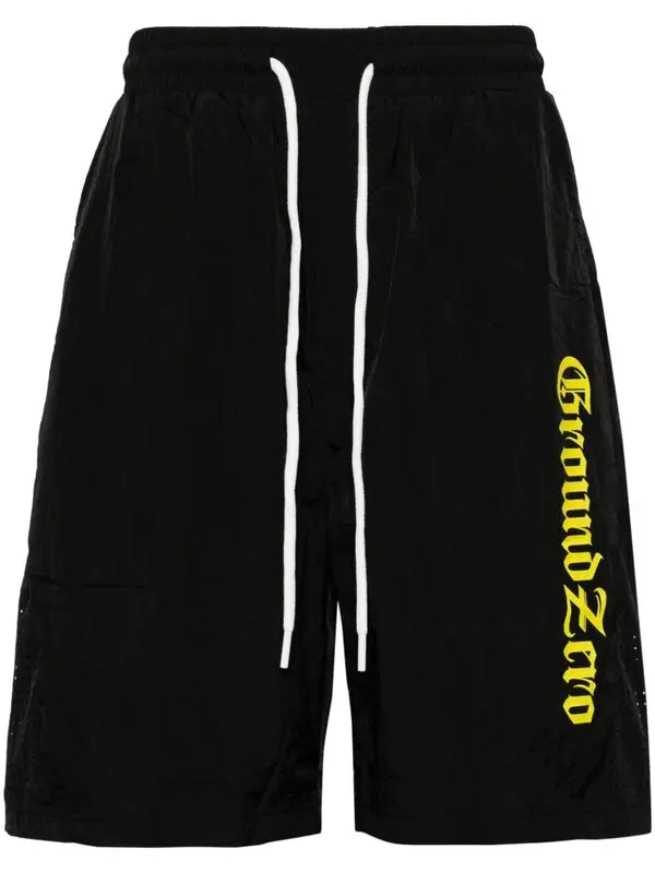 GROUND ZERO Logo-print Shorts