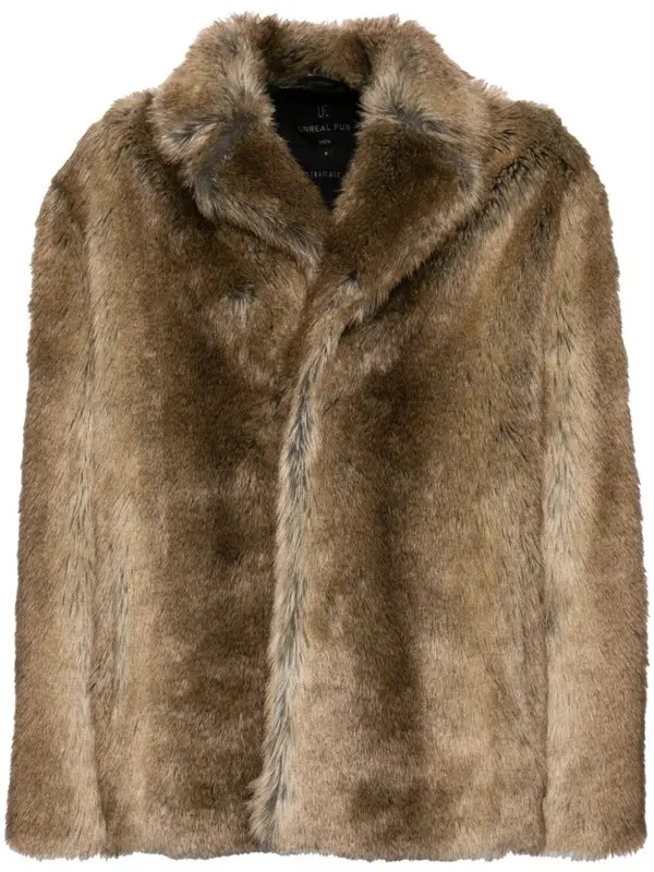 UNREAL FUR Lupin Faux Fur Jacket - Brown