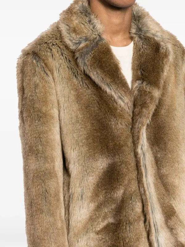 UNREAL FUR Lupin Faux Fur Jacket - Brown