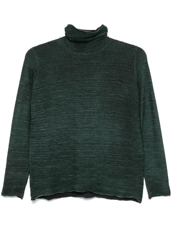 Avant Toi Textured Sweater - Green