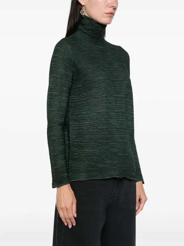 Avant Toi Textured Sweater - Green