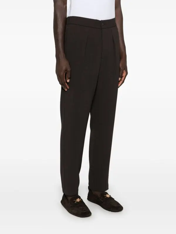 Giorgio Armani Ribbed Trousers - Brown