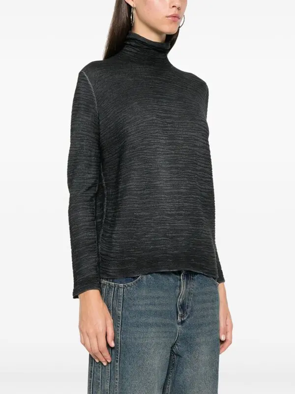 Avant Toi Ribbed Roll Neck Sweater