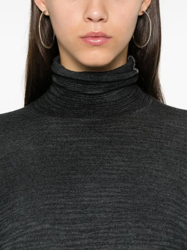 Avant Toi Ribbed Roll Neck Sweater