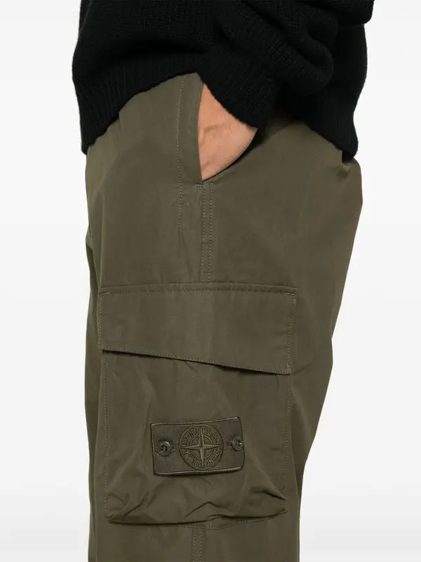 Stone Island Compass Badge Cargo Trousers - Green