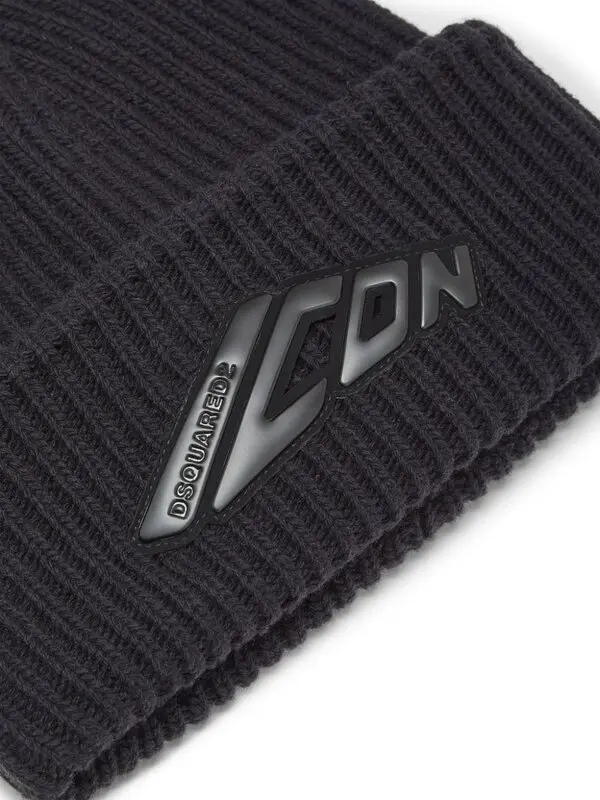 Dsquared2 Icon Ribbed-knit Beanie