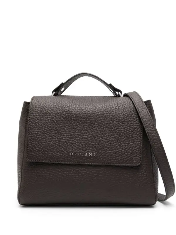 ORTIGNI Sveva Small Tote Bag - Brown