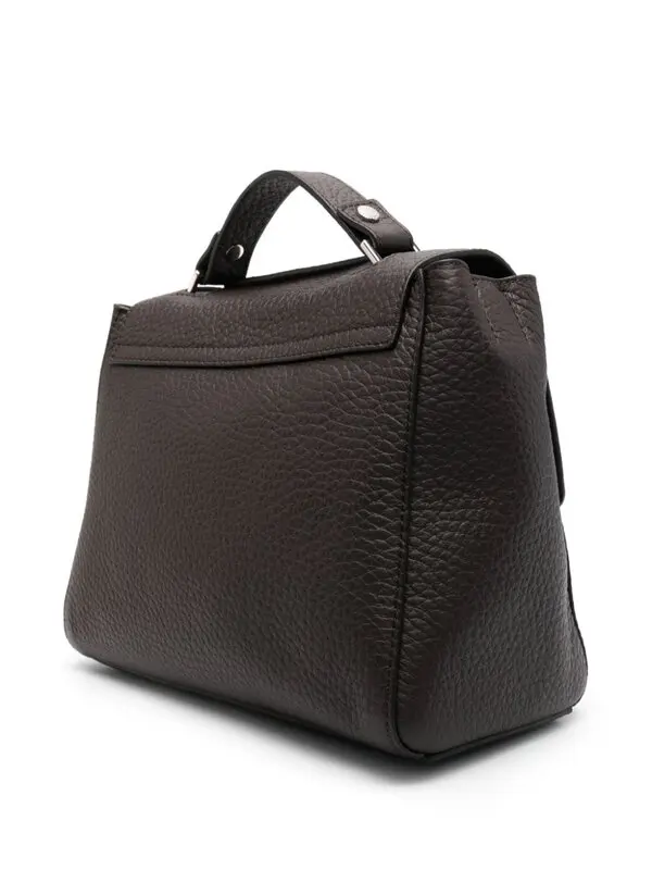 ORTIGNI Sveva Small Tote Bag - Brown