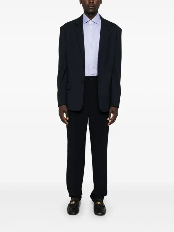 Giorgio Armani Ribbed Trousers - Blue