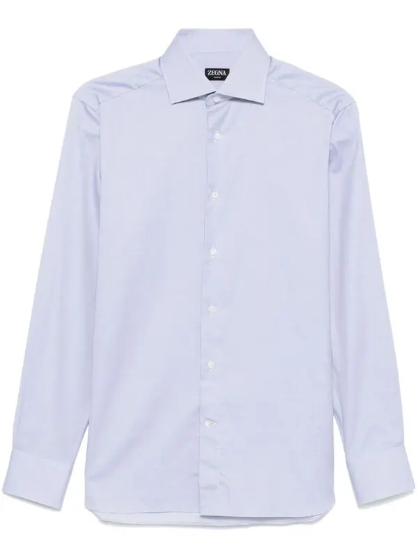 Zegna Pattern-jacquard Shirt