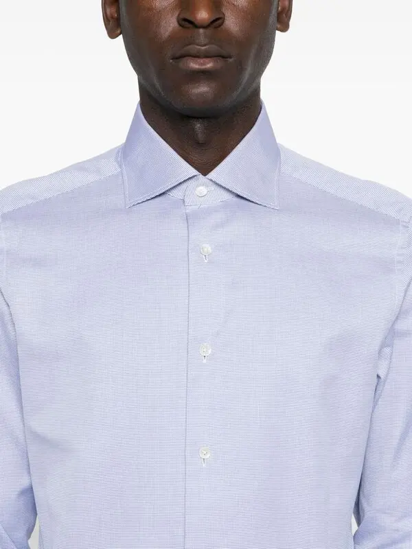 Zegna Pattern-jacquard Shirt