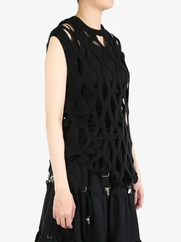 BLACK COMME DES GARÇONS Mesh Knit Top