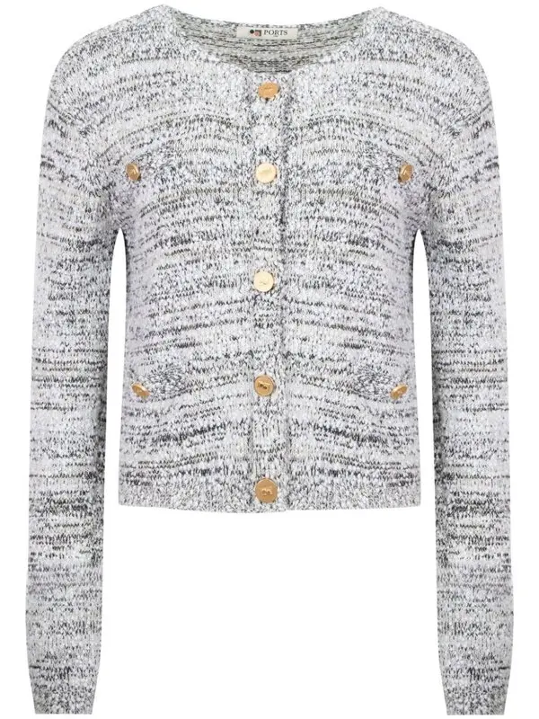 Ports 1961 Alps Visual Landscapes Cardigan - White
