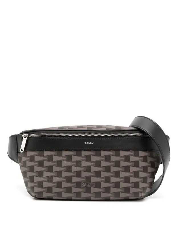 Bally Geometric Pattern Belt Bag - Brown