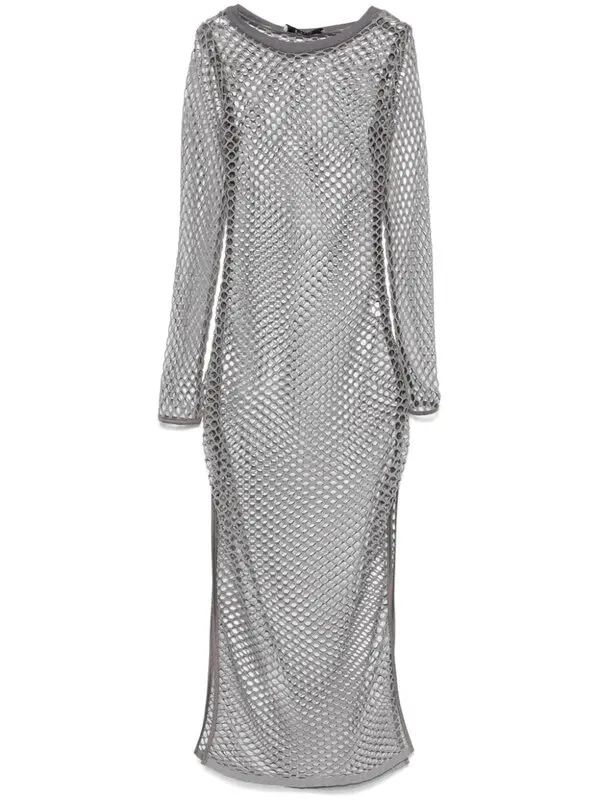 midi dress ivory Andria Halterneck Tulle Midi Dress Ivory