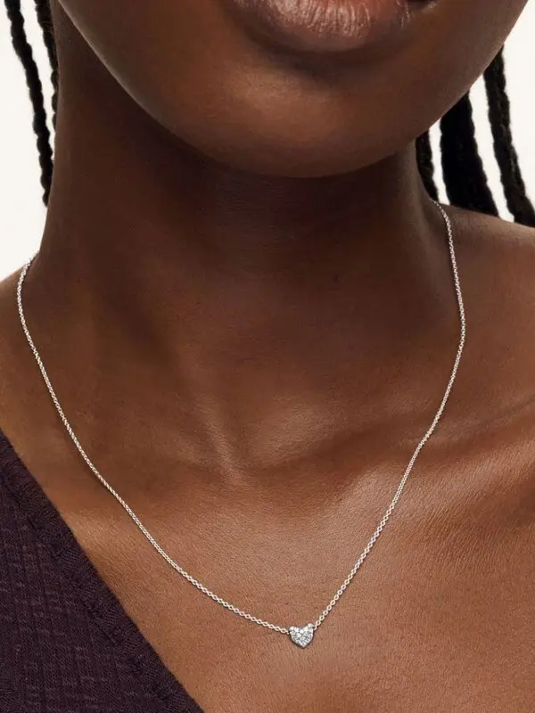 Monica Vinader Heart Pendant Necklace - Silver