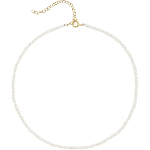 FREYA ROSE Seed Pearl Necklace - Gold