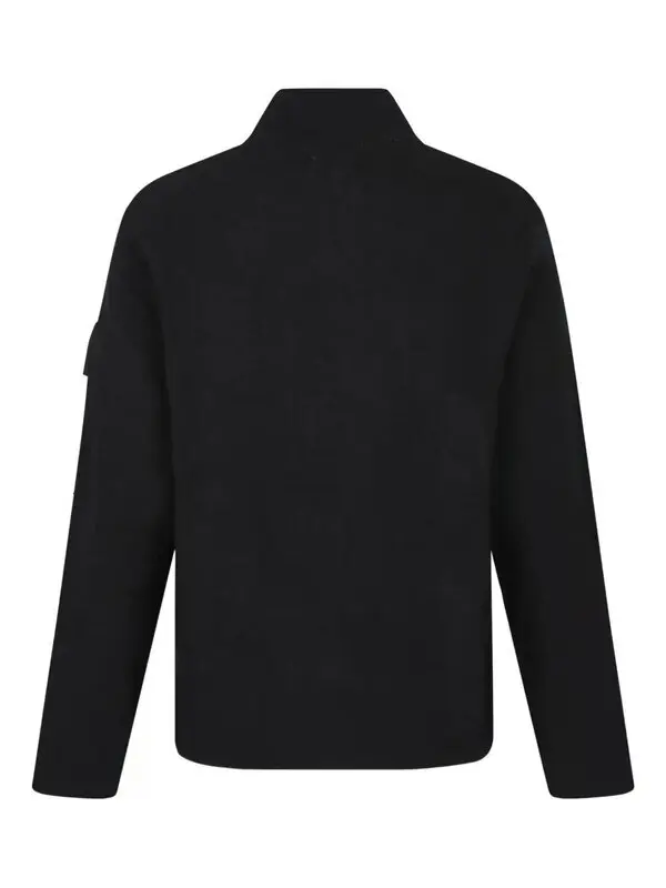 C.P. Company Series Zip-Up Cardigan In Black - 17% Off