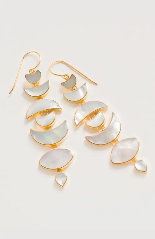 FREYA ROSE Warrioress Moon Drop Earrings - Gold