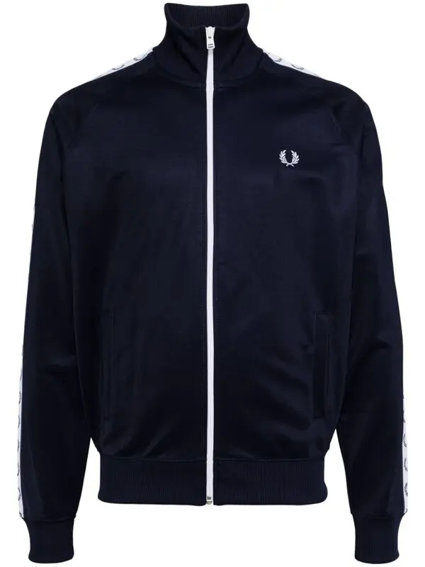 Fred Perry Logo-tape Sport Jacket - Blue