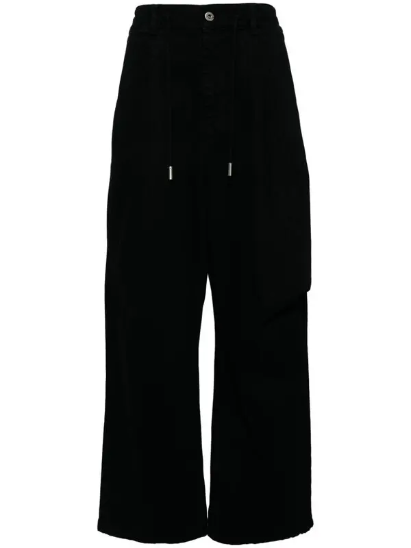 SONGZIO Asymmetric Draped Jeans